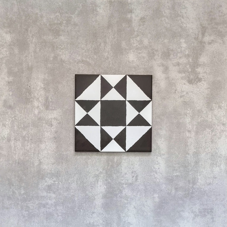 HELE TEGELSTAL Manor Decor Zwart MINI 15cm x 15cm — Deine Fliesen