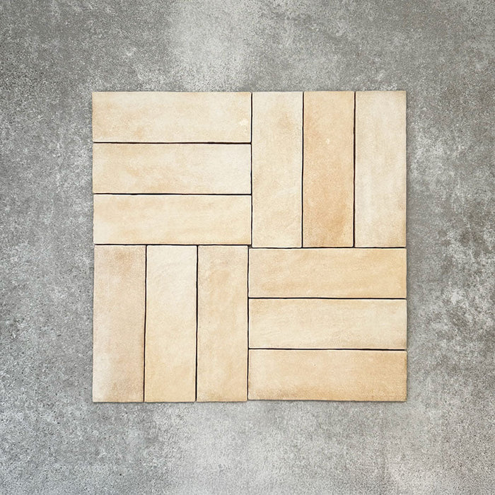Zellige Sandbeige MATT | Marokkanisch | 6.5cm x 20cm — Deine Fliesen