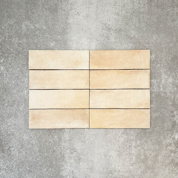 Zellige Sandbeige MATT | Marokkanisch | 6.5cm x 20cm — Deine Fliesen